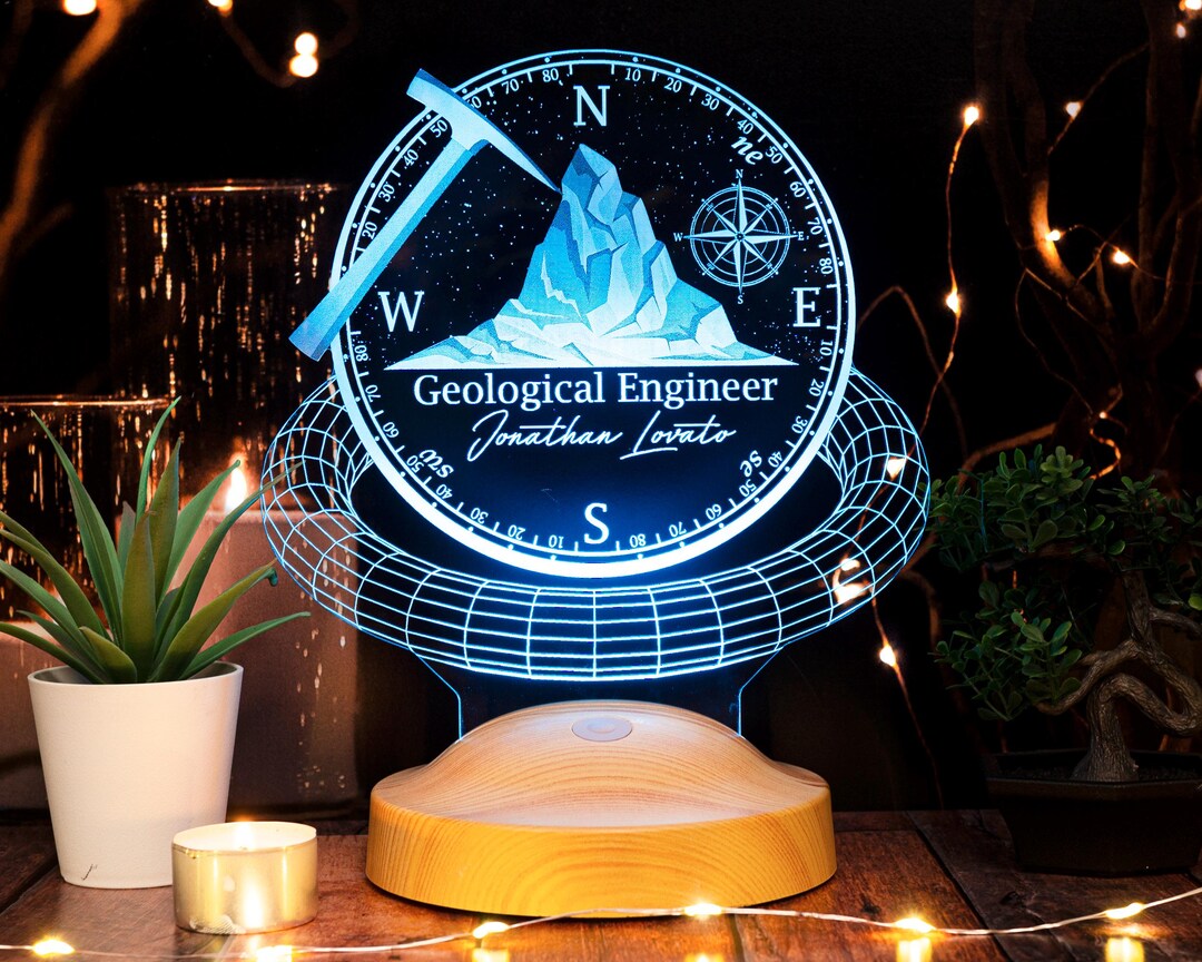Geological Engineer Custom Night Light - Acrylic Night Light for ...