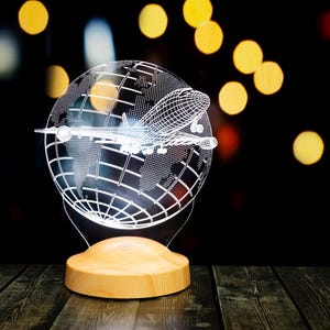 Custom Airplane 3D Night Light - Acrylic Night Light for Airplane ...