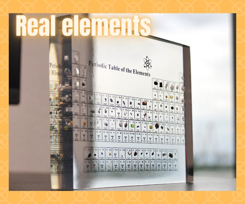 Periodic Table With Real Elements - Etsy