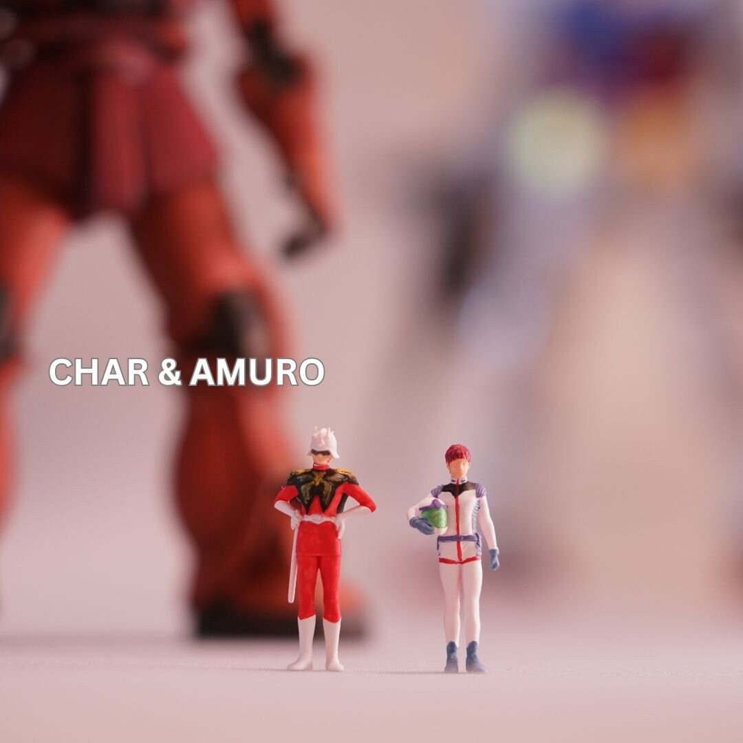 3D Printed Char & Amuro UC0079 1/60 Gundam Scene - Etsy