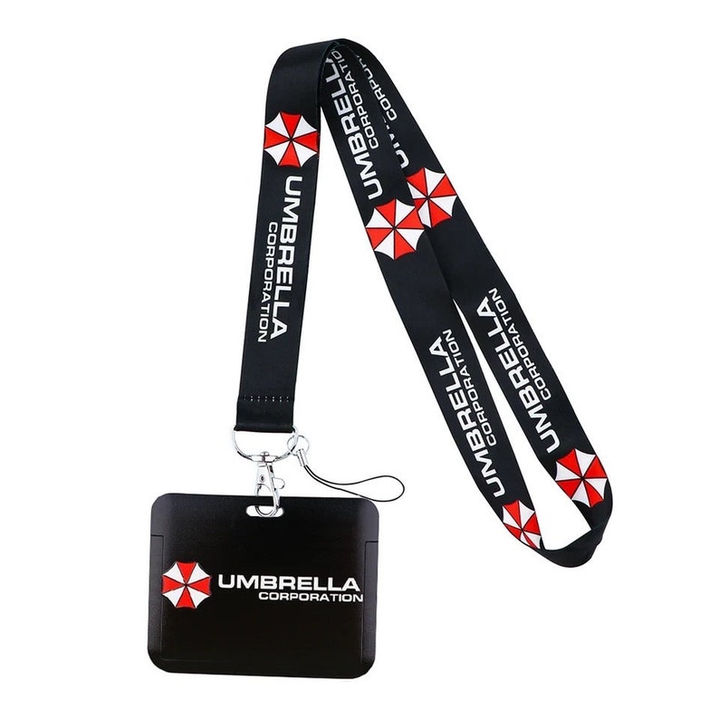 Biohazard Resident Evil Umbrella Lanyard ID Card Holder Umbrella ...