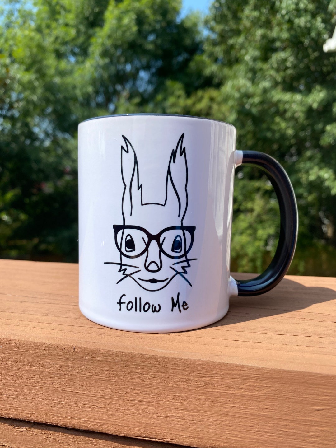 White Rabbit, Follow Me, Alice in Wonderland, 11 OZ Mug, Truth Seeker ...