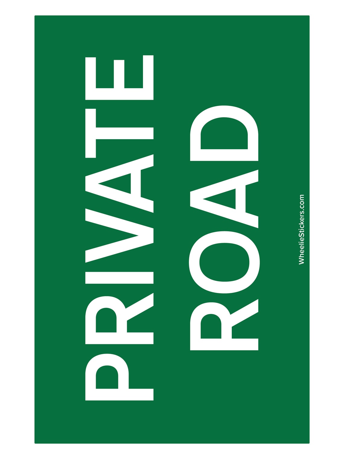Private Road Wheelie Bin Sticker Sign - Etsy