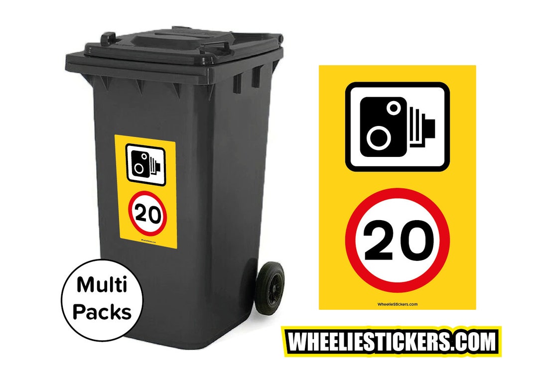 Speed Camera and 20mph Wheelie Bin Sticker Sign - Etsy UK