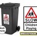 SLOW Children Playing Warning Sticker Sign - Etsy