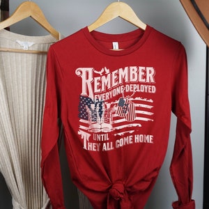 RED Friday Long Sleeve Shirt, Remember Everyone Deployed Shirt, RED ...