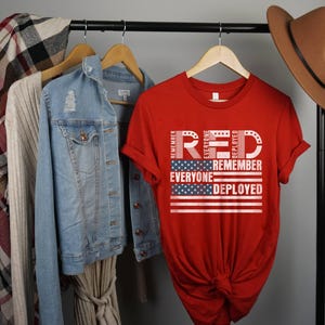 RED Friday Shirt, Remember Everyone Deployed Shirt, We Wear RED on ...