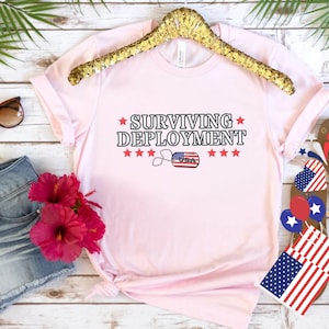 Surviving Deployment Shirt, Remember Everyone Deployed Shirt, RED ...