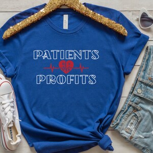 Patients Over Profits T-shirt, Save Nursing Shirt, Nurse Strike March ...