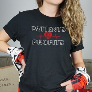 Patients Over Profits T-shirt, Save Nursing Shirt, Nurse Strike March ...