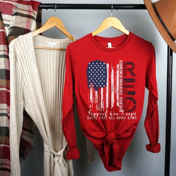 RED Friday Long Sleeve Shirt Support Our Troops Remember - Etsy