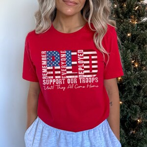 RED Friday Shirt, Remember Everyone Deployed Shirt, We Wear Red on ...