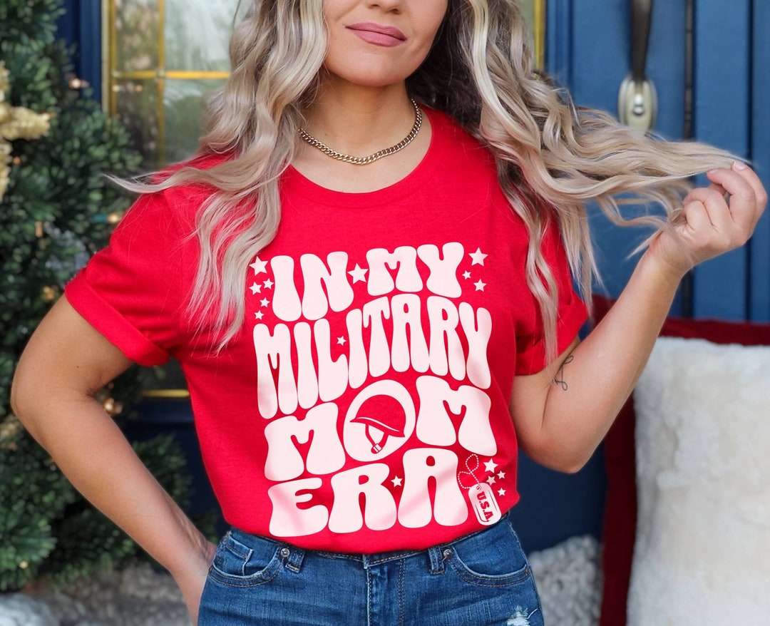 RED Friday in My Military Mom Era Shirt, Military Deployment Shirt for ...