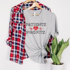 Patients Over Profits T-shirt, Save Nursing Shirt, Nurse Strike March ...