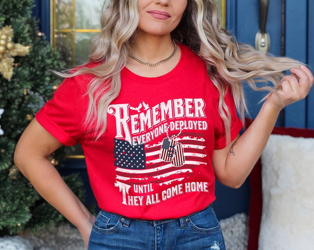 RED Friday Shirt, Remember Everyone Deployed Shirt, We Wear Red on ...