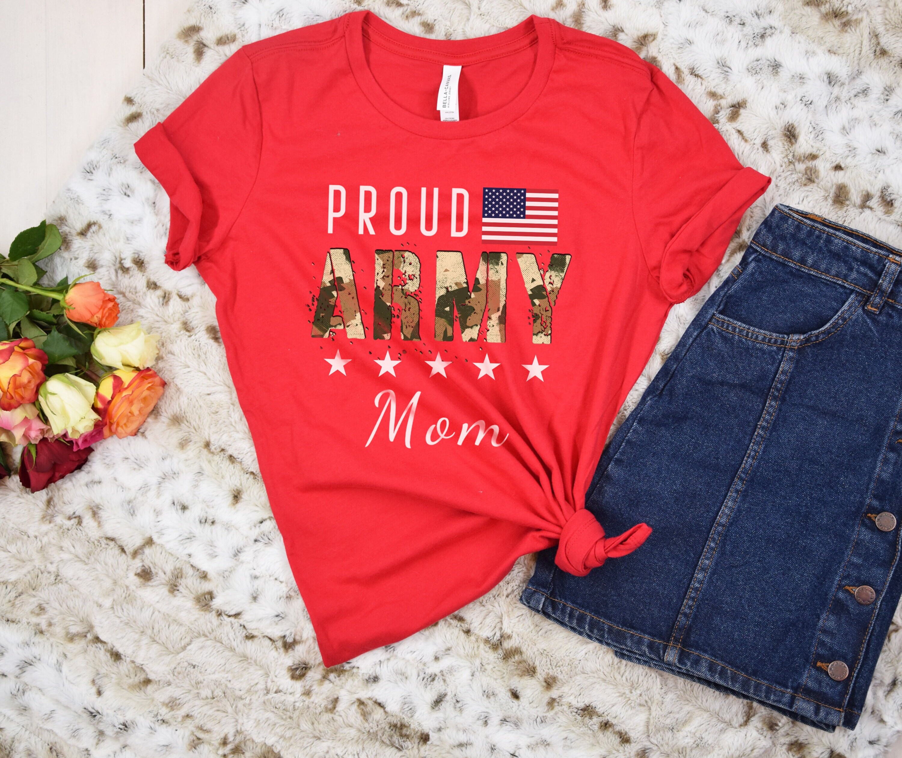 Remember Everyone Deployed Proud Army Mom Shirt, We Wear Red on Friday ...