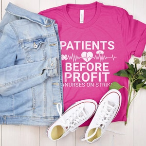 Patients Before Profits T-shirt, Save Nursing Shirt, Nurse March Shirt ...