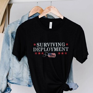 Surviving Deployment Shirt, Remember Everyone Deployed Shirt, RED ...