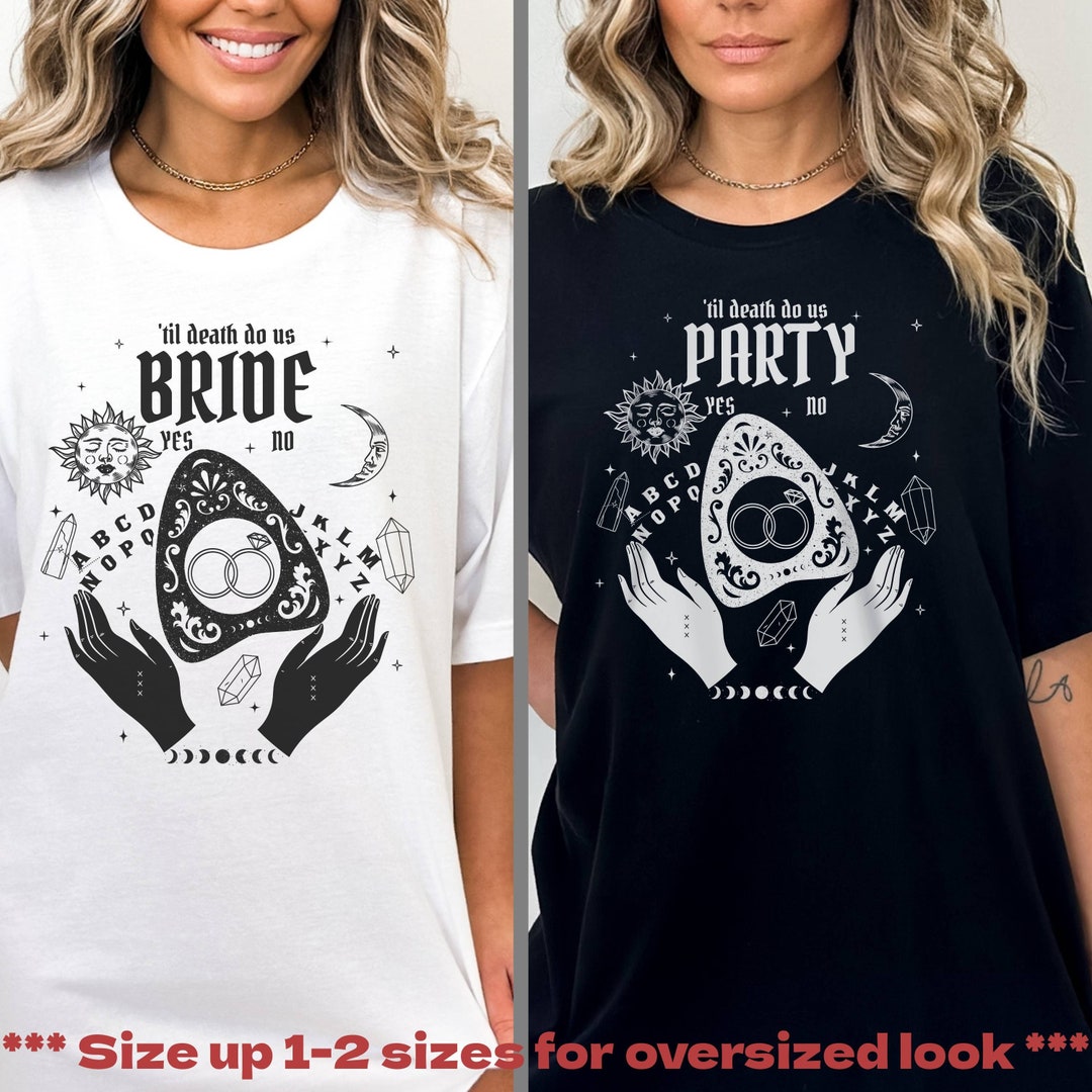 Witchy Bride Bride's Coven Bachelorette Shirt, Tarot Halloween ...