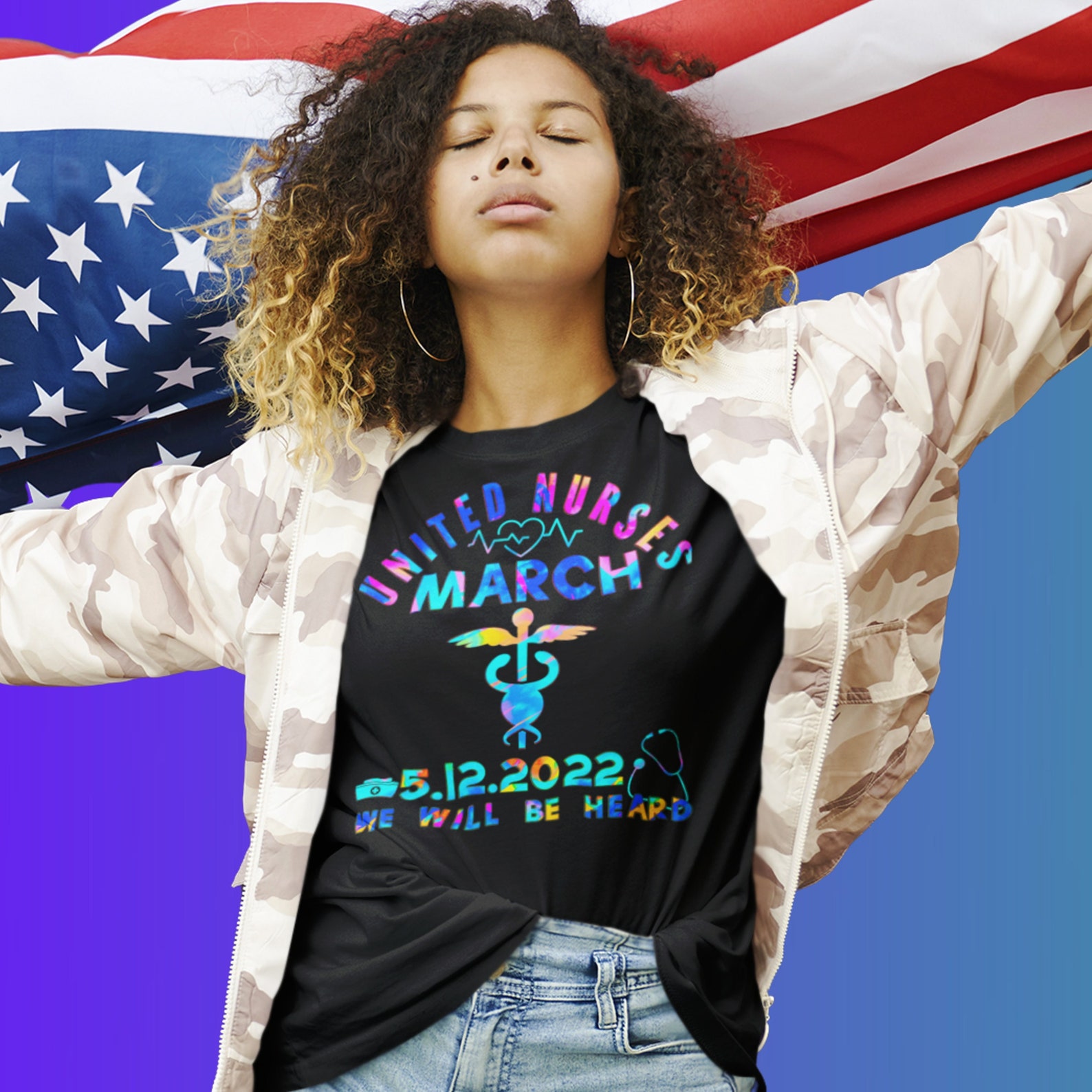 United Nurses March Shirt Million Nurse March Shirt We March | Etsy