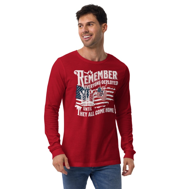 RED Friday Long Sleeve Shirt, Remember Everyone Deployed Shirt, RED ...