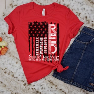 RED Friday Shirt, Remember Everyone Deployed Shirt, We Wear Red on ...
