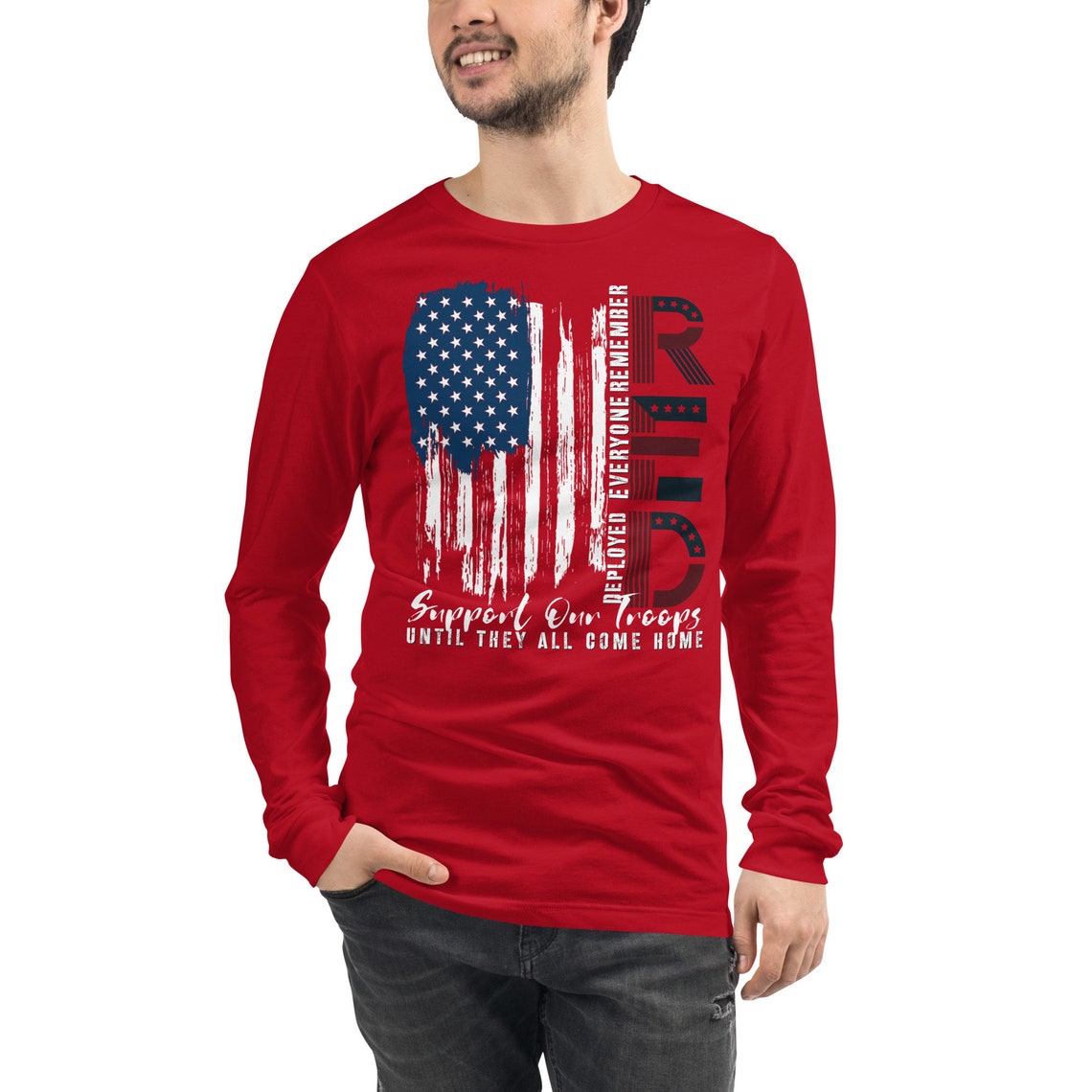 RED Friday Long Sleeve Shirt Support Our Troops Remember - Etsy