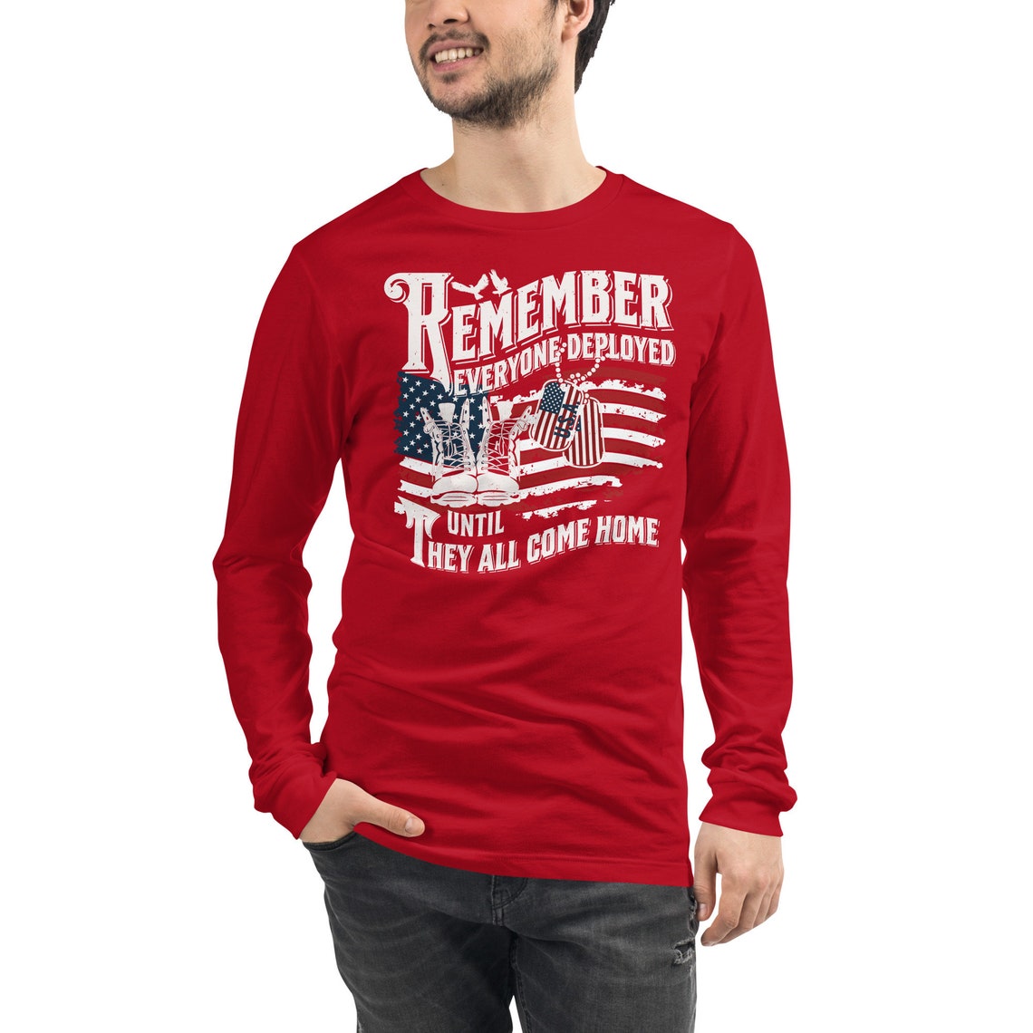 RED Friday Long Sleeve Shirt, Remember Everyone Deployed Shirt, RED ...