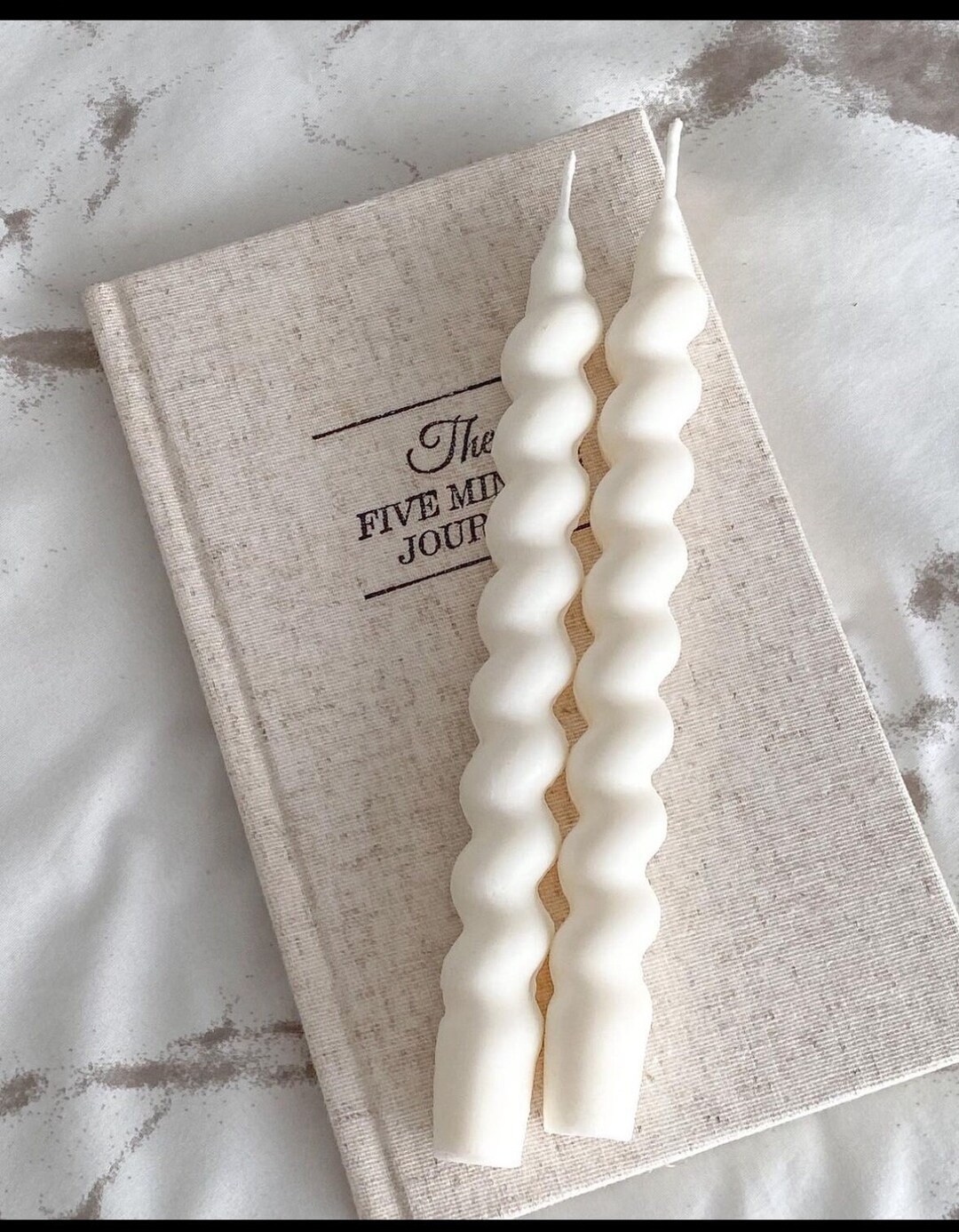 2-pack Spiral Candles - Etsy