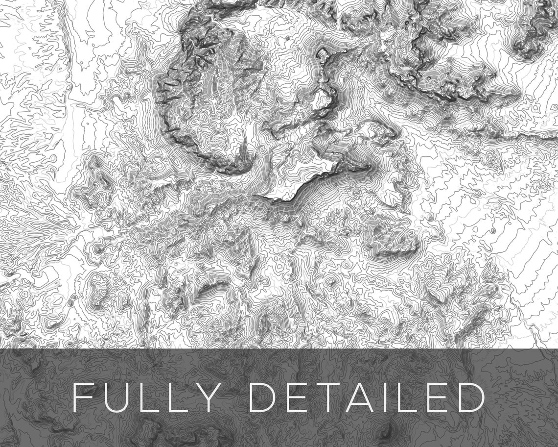 Big Bend National Park Map Print Topographic Contour Map - Etsy