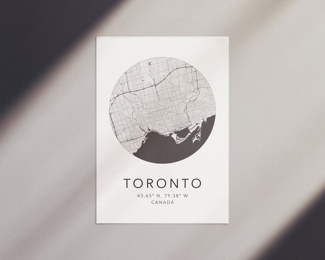 Toronto Postcard | 6" X 4" | Toronto Map | Canada Postcard | Toronto ...
