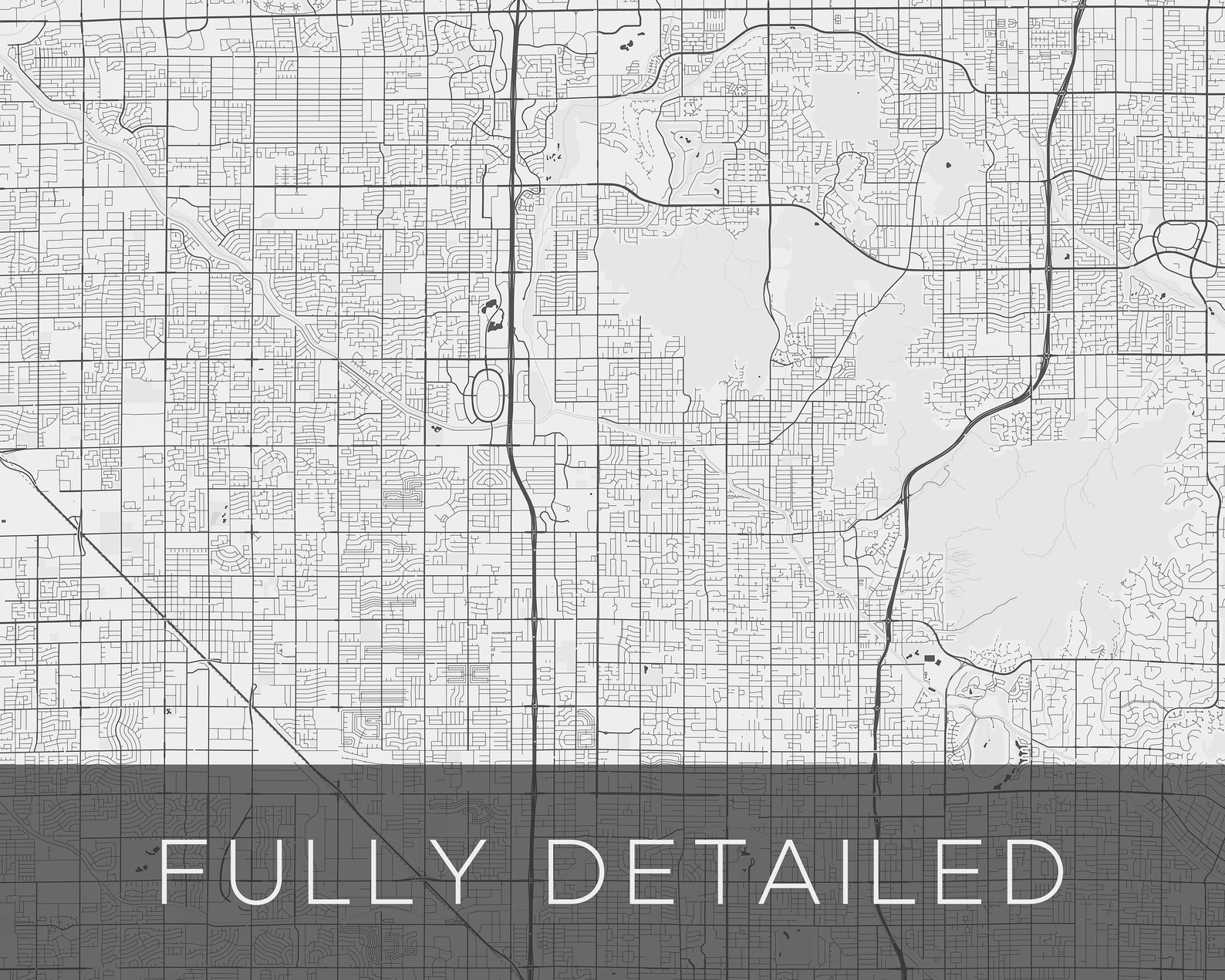 Phoenix Map Print | City of Phoenix Print | Map of Phoenix Arizona ...