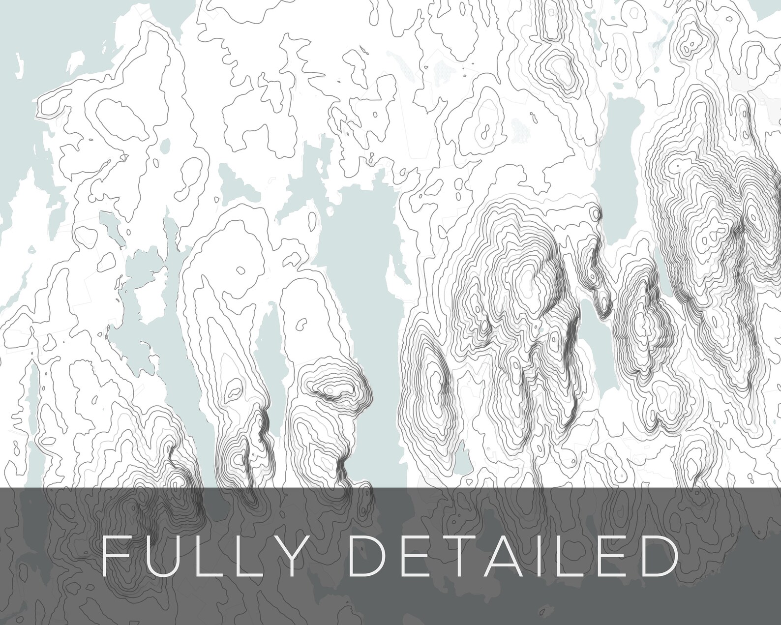 Acadia National Park Map Print | Topographic Contour Map | Acadia ...