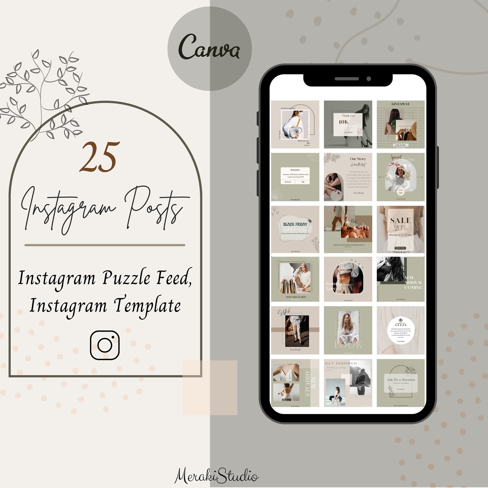 Instagram Puzzle Template Free Download Canva Instagram Puzzle Template Free Download Canva