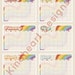 BLANK Landscape Calendar Printable Retro Rainbow Collection - Etsy