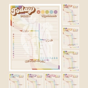 HUGE Planner Printable Bundle - Colorful, Fun, Boho, & Retro - 18-month ...