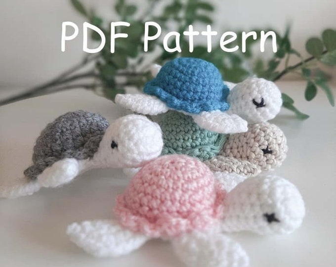 PDF Pattern Crochet Turtle, Crochet Amigurumi, Easy Pattern, DIY Toy - Etsy