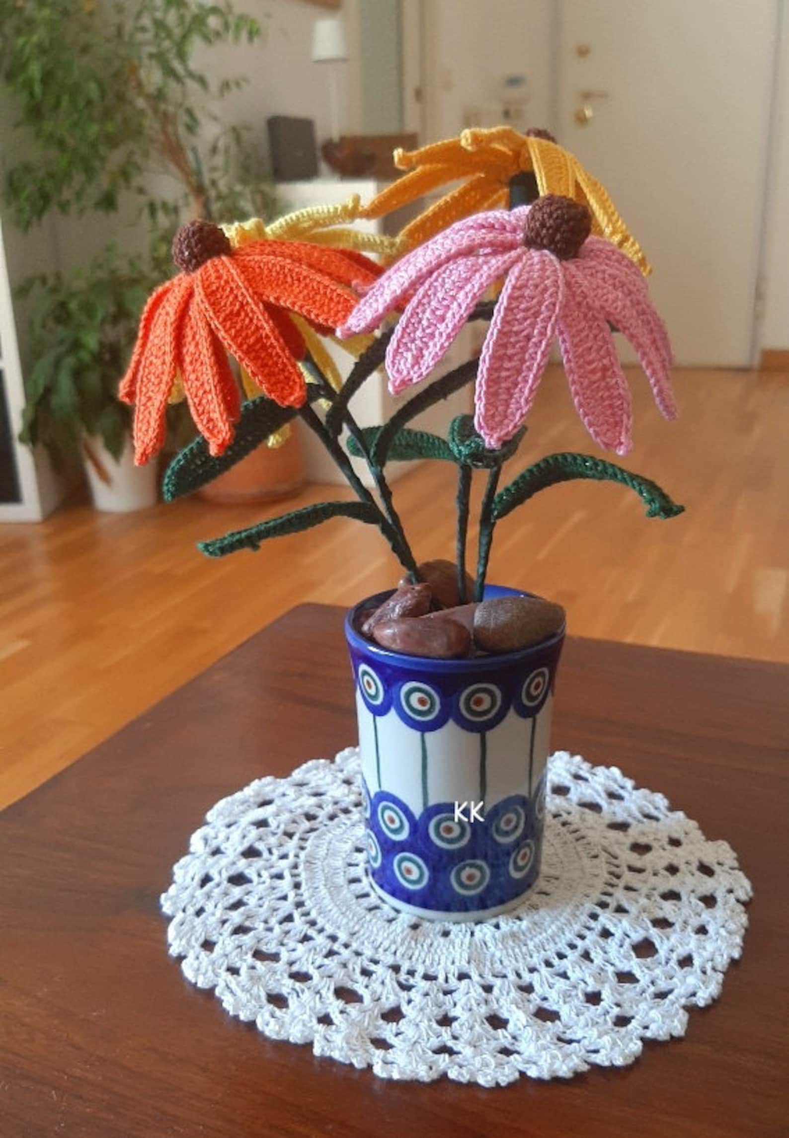 PDF Pattern Crochet Cone Flower Pattern Crochet Pattern PDF | Etsy