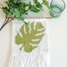 PDF Pattern Crochet Tapestry Monstera Leaf Wall Hanging, DIY Home Decor ...