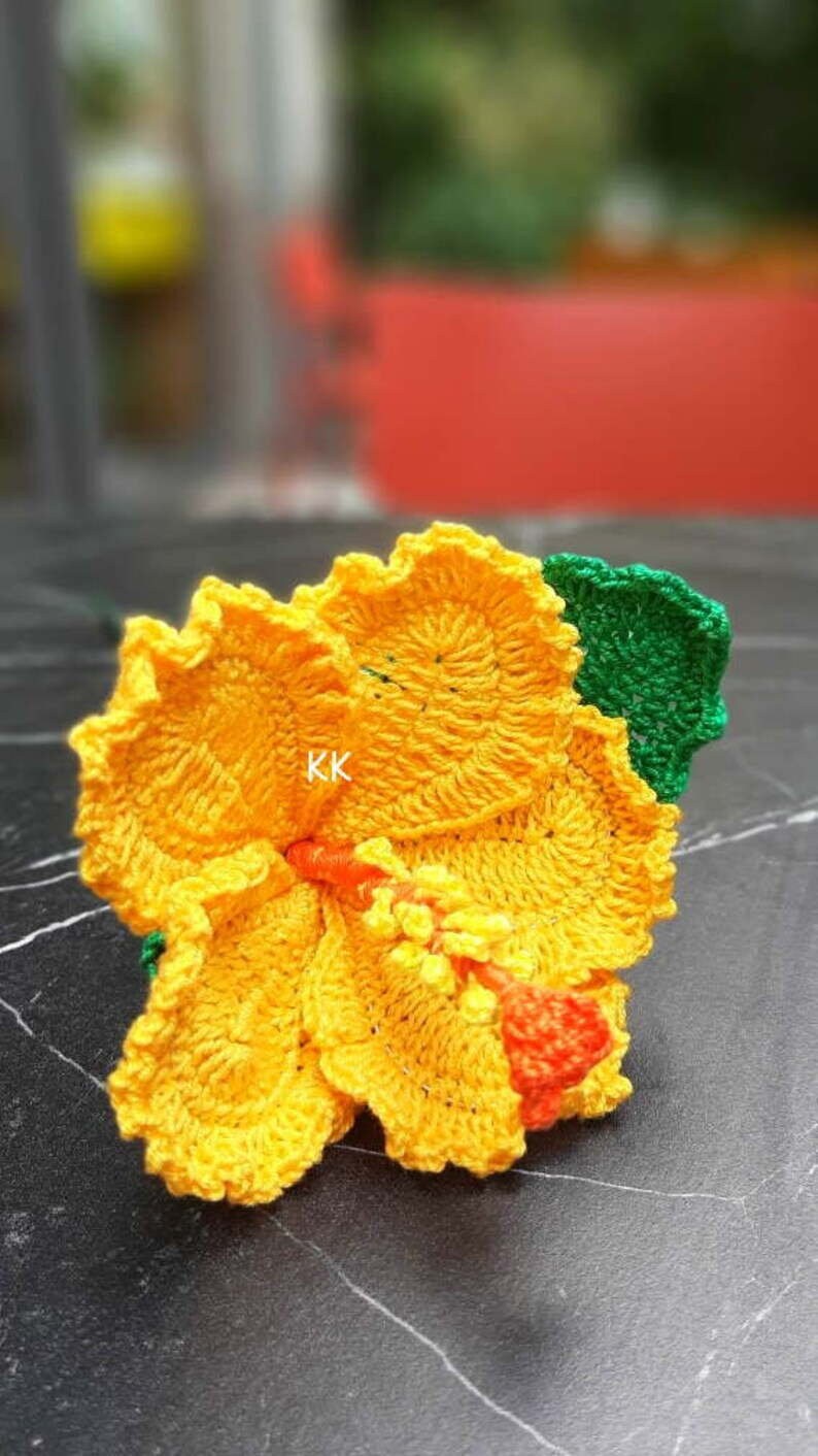 PDF Pattern Crochet Hibiscus Flower Pattern Crochet Pattern | Etsy