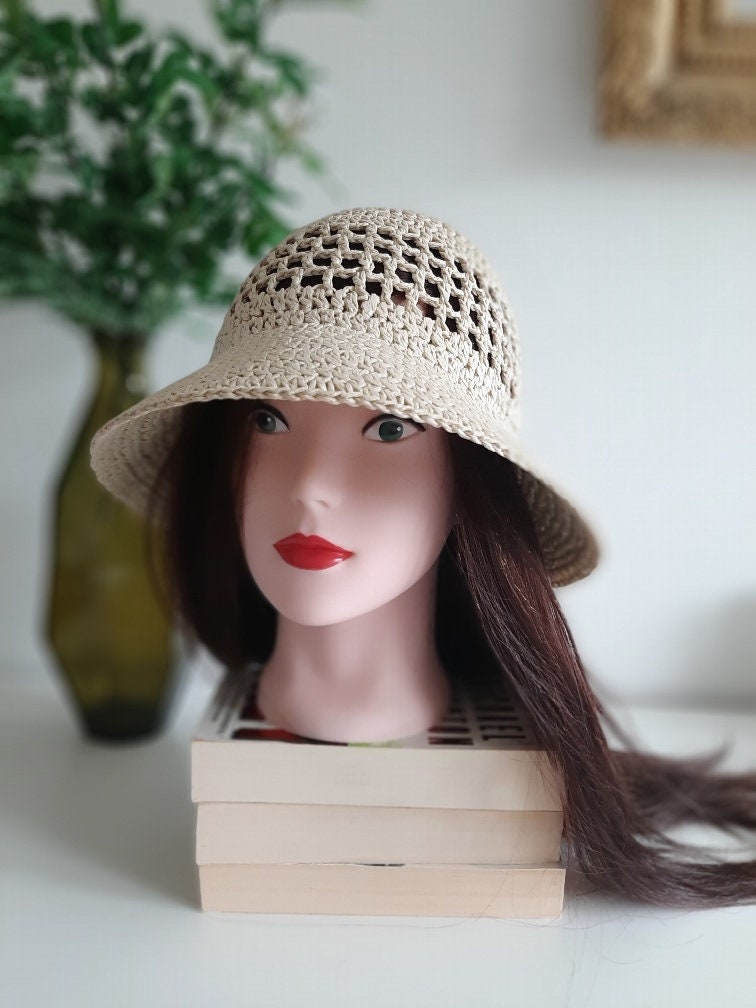 PDF Pattern Crochet Summer Raffia Hat DIY Hat - Etsy