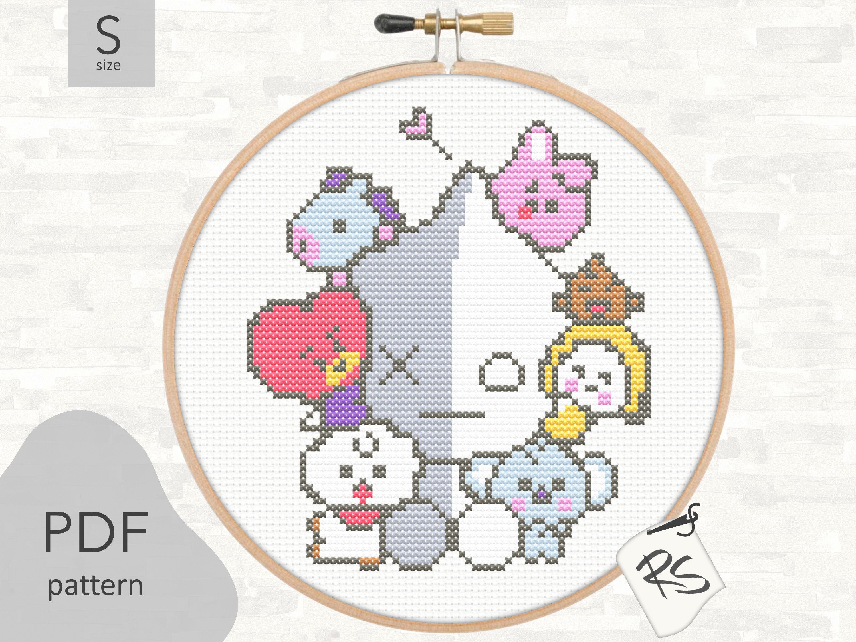 BT21 Characters Cross Stitch PDF Pattern Kpop BTS Army - Etsy Australia