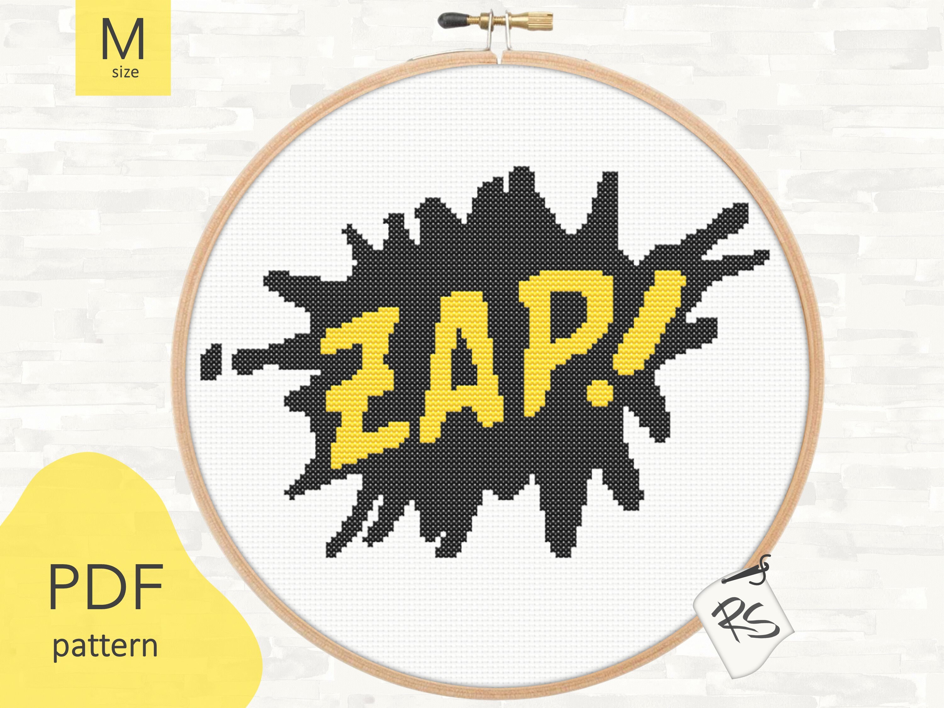 Craft Supplies & Tools Zap Cross Stitch PDF Pattern Zayn Malik Tattoo ...