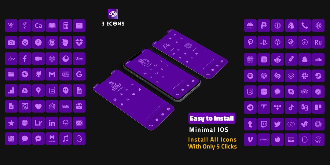 Minimal Icon Pack - Etsy