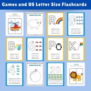 Preschool Learning Bundle: 500 Worksheets, Printable Coloring Abcs ...