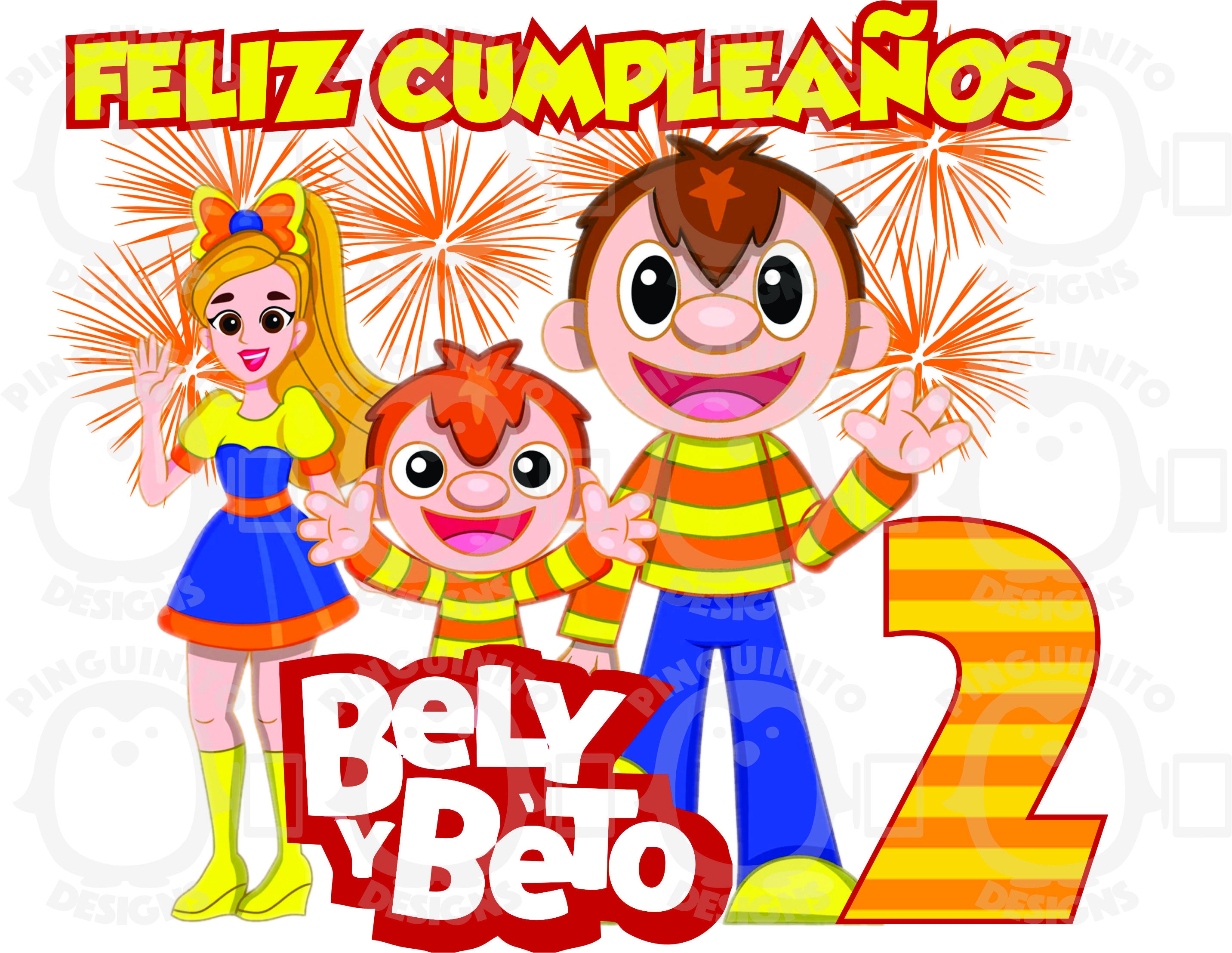 Bely-y-beto Png-2-feliz Cumpleaños -belyybeto-png FILE - Etsy