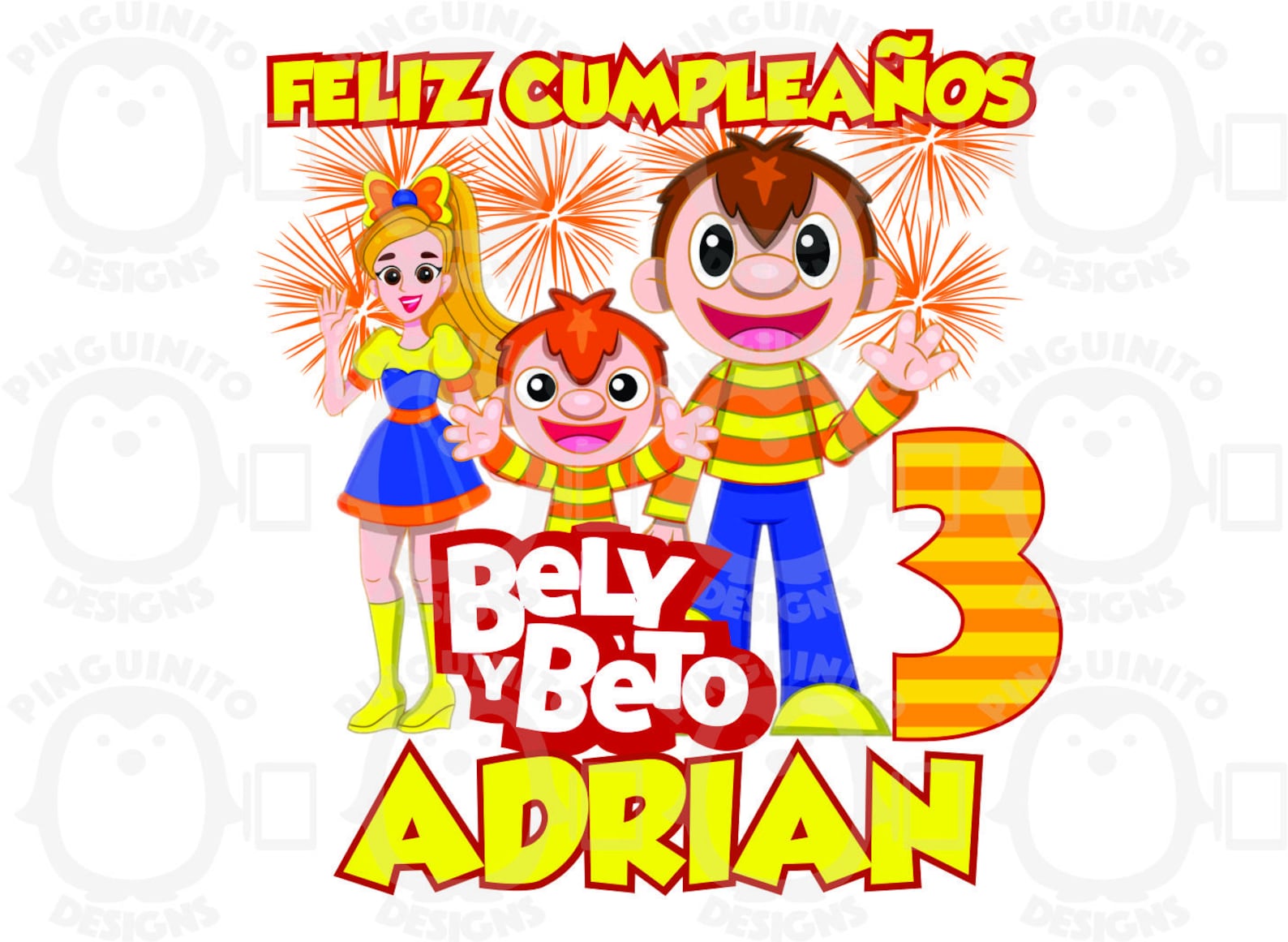 Bely-y-beto Png-custom-feliz Cumpleaños -belyybeto-png FILE - Etsy