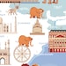 India Travel Map, Cartoon Map of India, Travel Map of India - Etsy Canada
