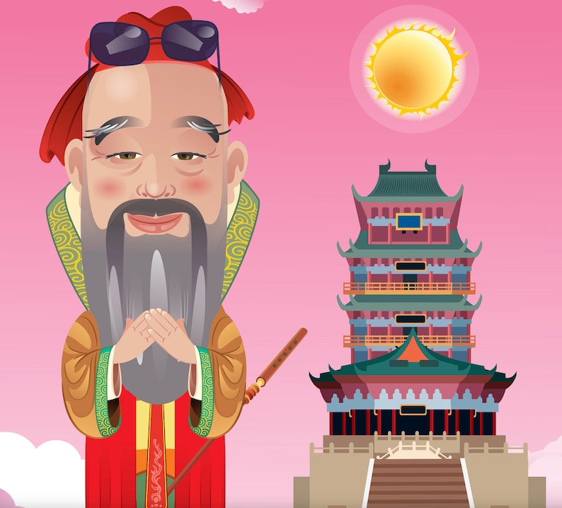 Confucius Quotes That Will Inspire You: Cartoon Posters Filled With ...