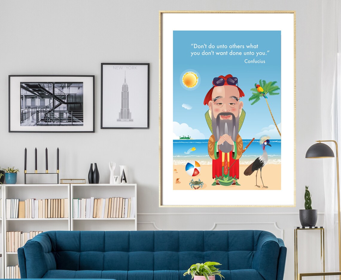 Confucius Quotes That Will Inspire You: Cartoon Posters Filled With ...